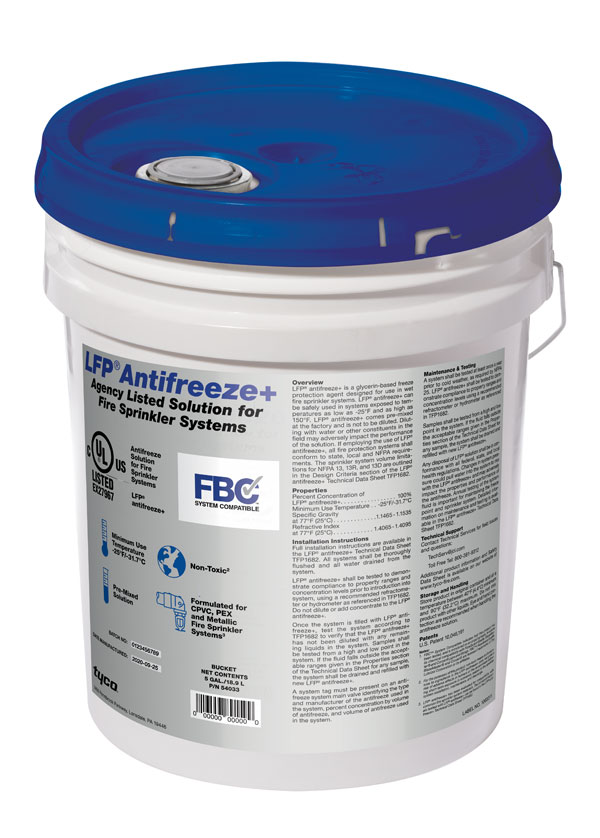 Tyco LFP® Antifreeze+ | Tyco Fire Protection Products
